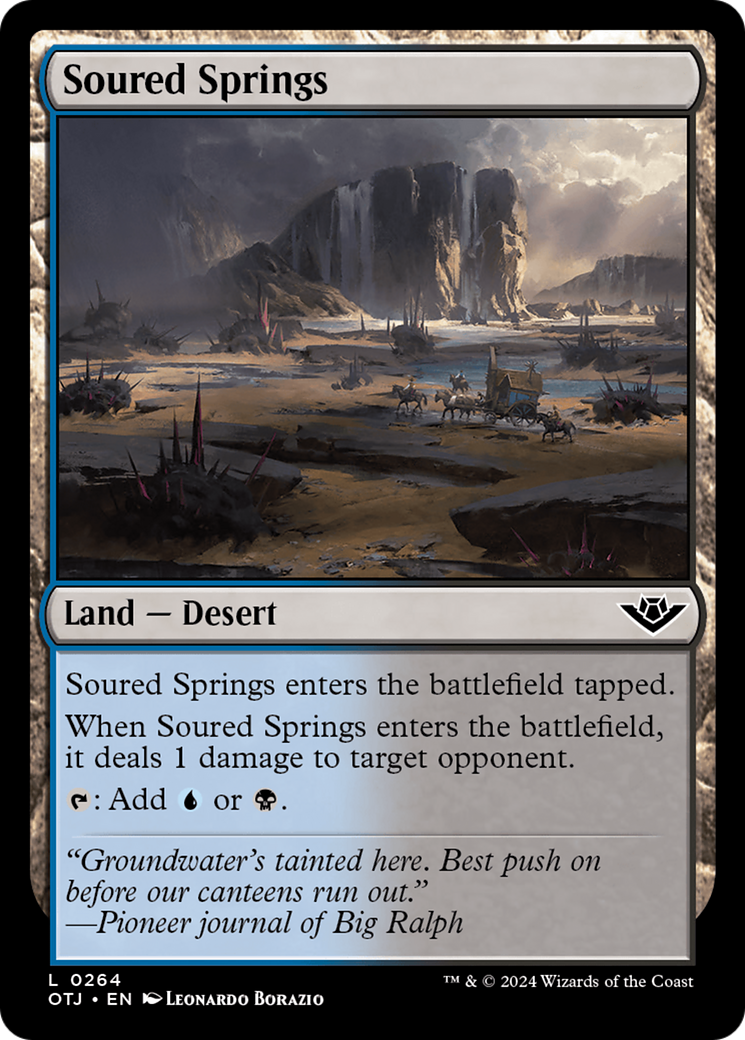Soured Springs (OTJ-264) [Outlaws of Thunder Junction] Foil
