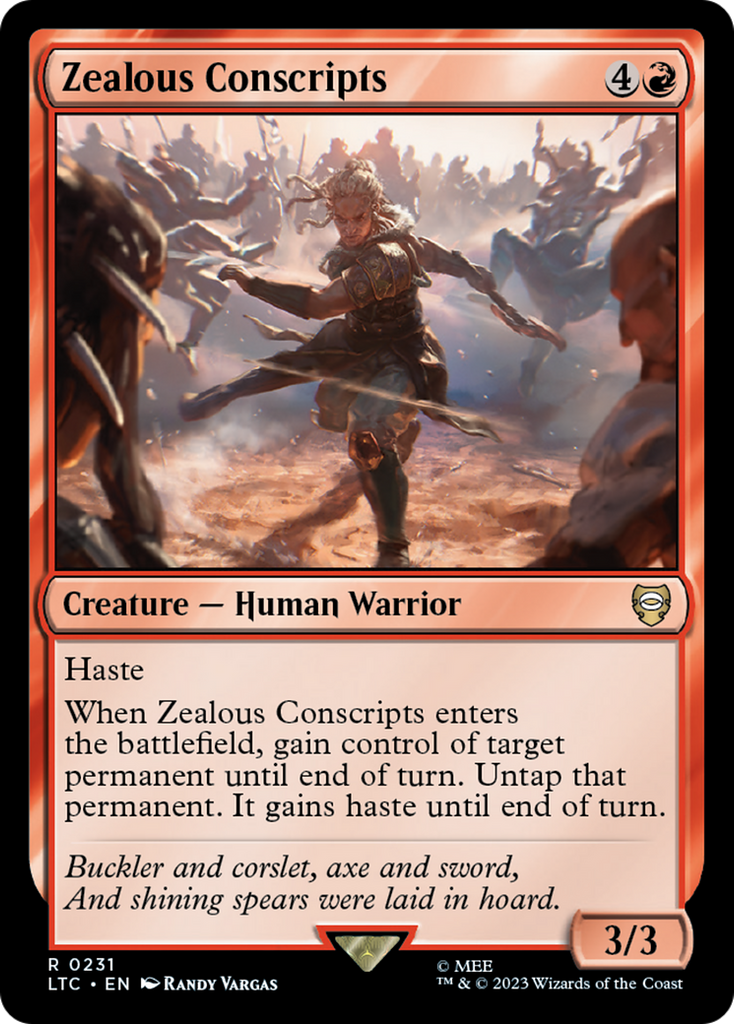 Zealous Conscripts (LTC-231) [Tales of Middle-earth Commander]